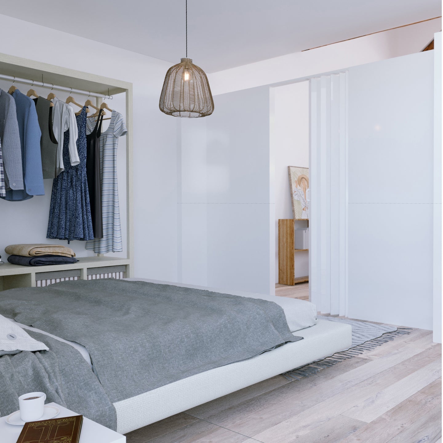 Freestanding Partition Wall With Door | Free Shipping | ⭐️ 4.8 Rating ...