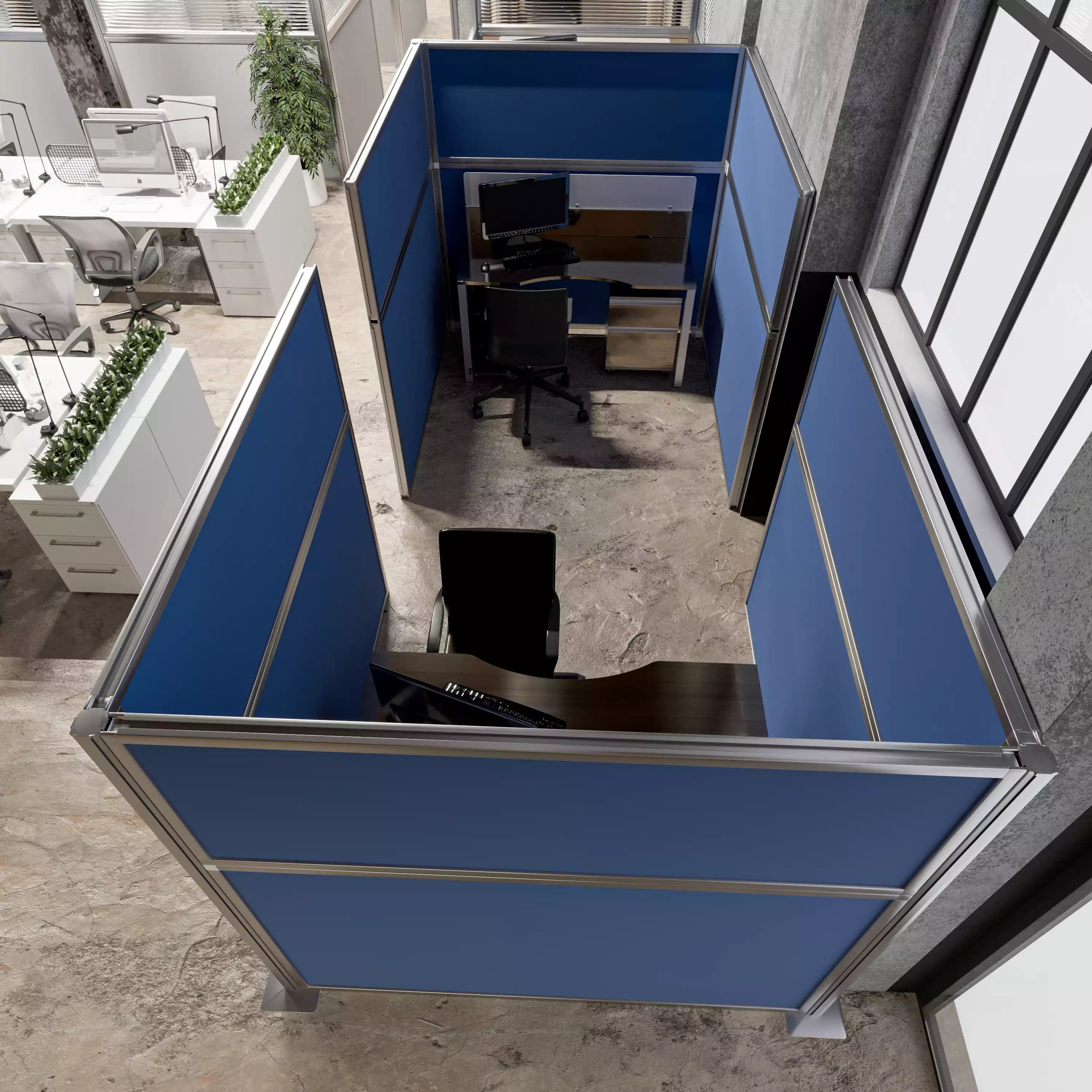 Hush Panel U-Shaped Cubicle | Free Shipping | Easy Assembly – Room ...